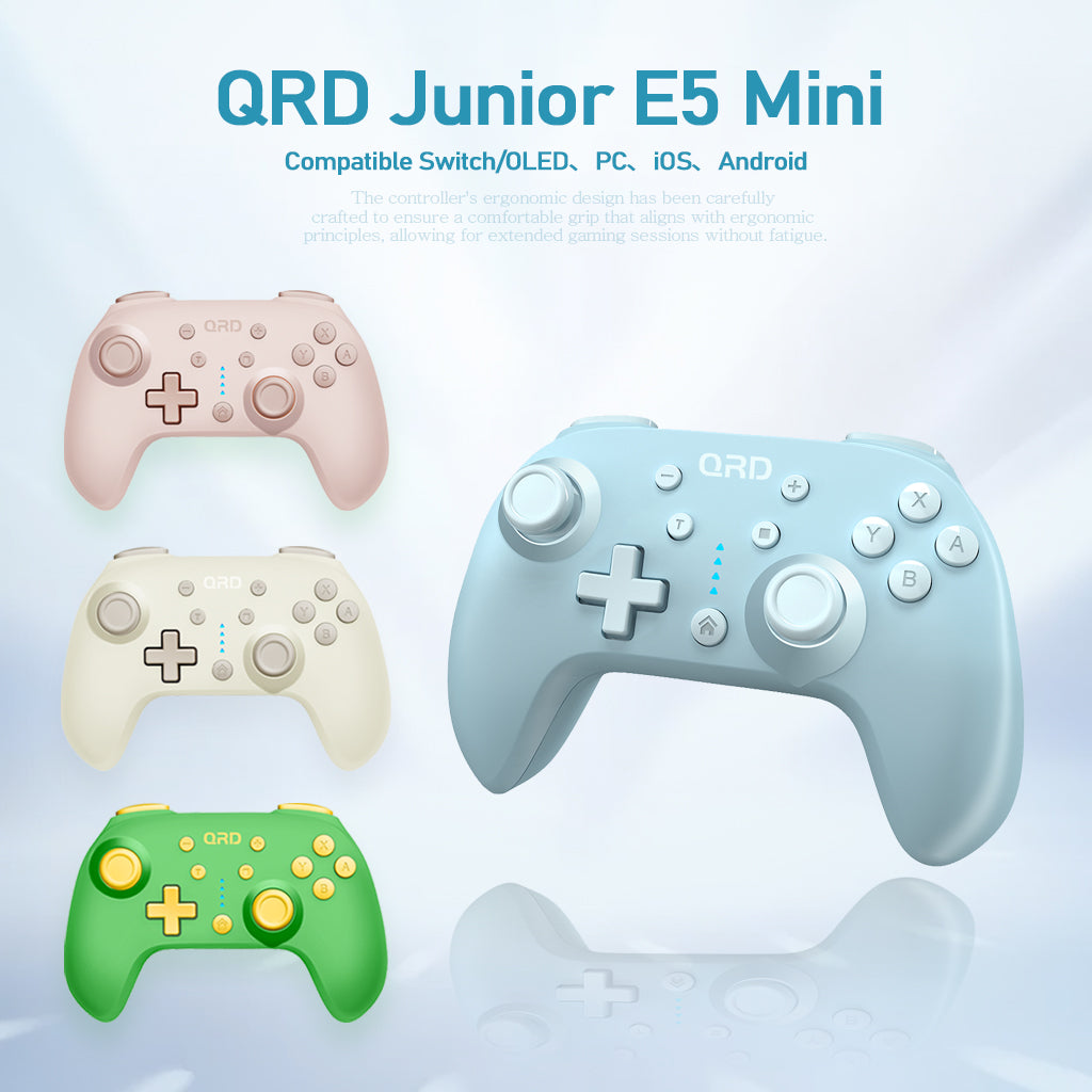 QRD Junior E5 Mini wireless controller for Switch/OLED, PC, iOS, Andro ...