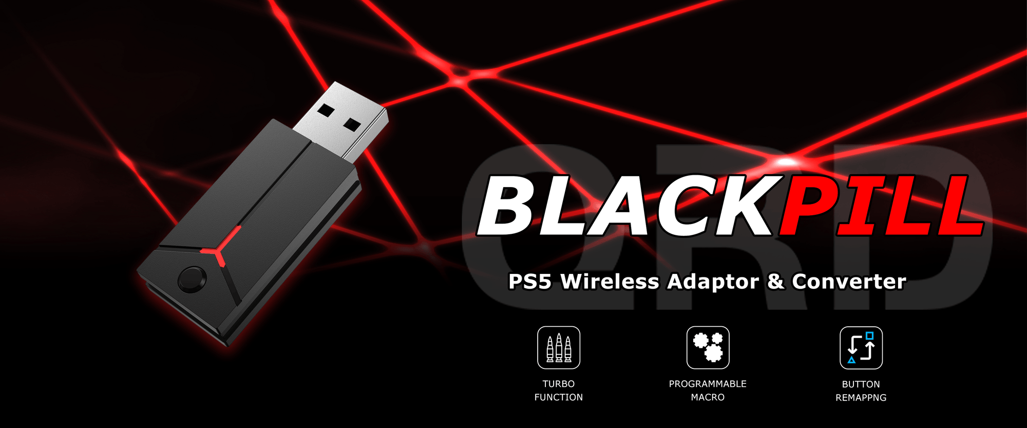 QRD BLACKPILL PS5 Wireless Adaptor and Converter – qrdgame