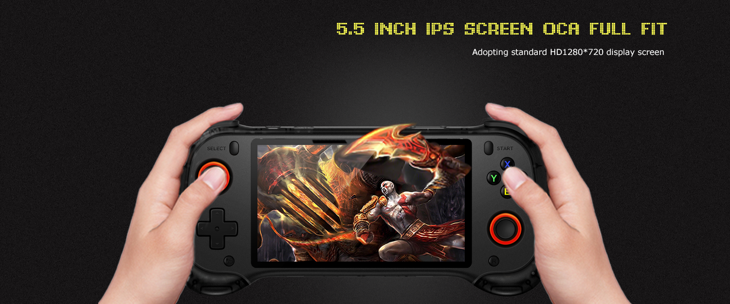 QRD Vortex F5 Retro Handheld Game Console – HD Screen, Hall Effect ...