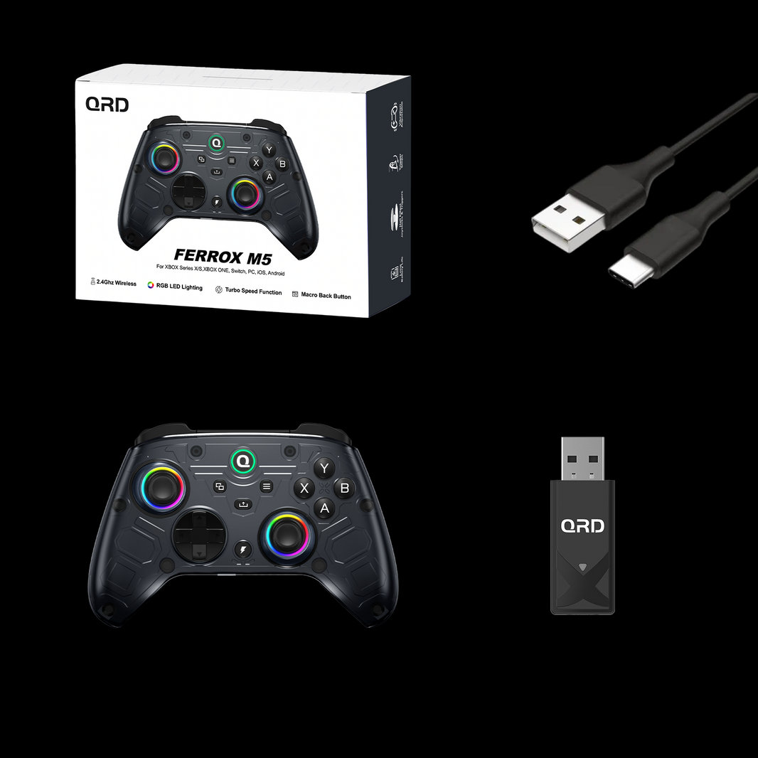 Controle sem fio QRD FERROX M5 2.4 GHz para XBOX Series X/S, XBOX ONE ...