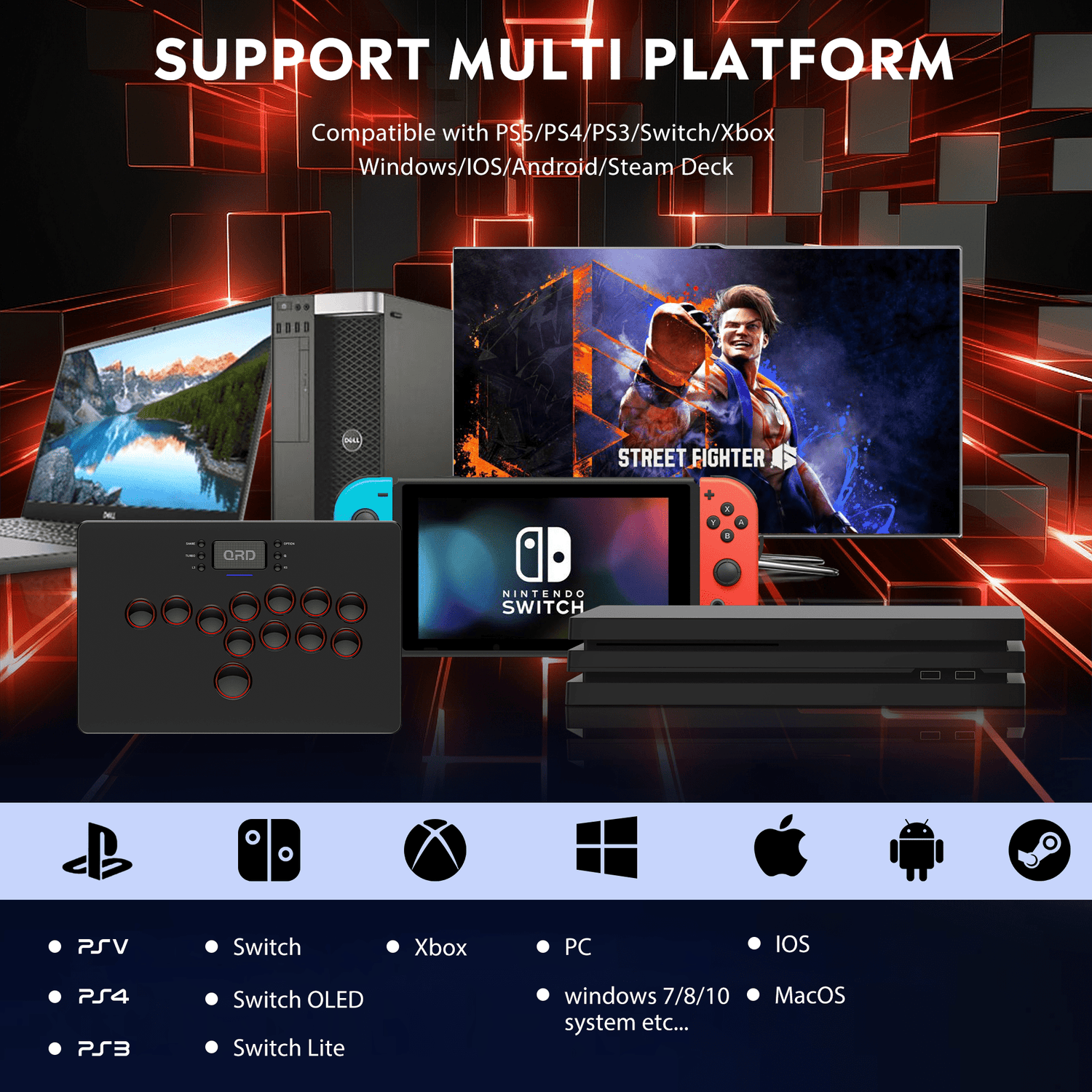 QRD Maestro S3 Wireless Leverless HITBOX for PS5/PS4/PS3 | QRDGAME ...