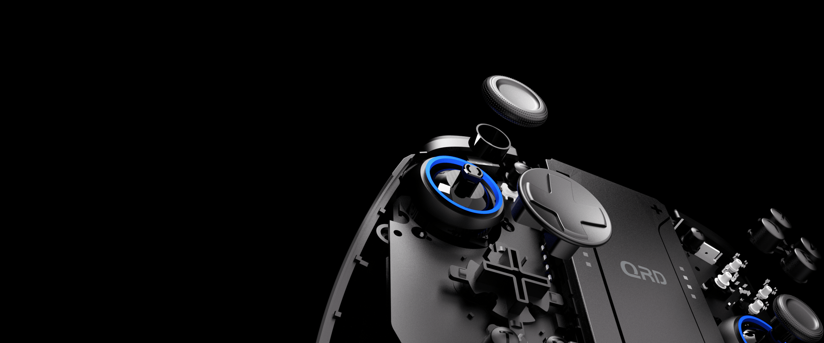 QRD Stellar T5 Wireless Joy-pad for Switch, Switch OLED with Hall ...